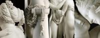 China Hand Carved Marble Three Graces Statue 190cm for Art Gallery Decoration for sale