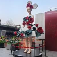 China Custom Stainless Steel Sculpture 4000mm Mirror Polish Outdoor Large Metal Art Statue for Garden Park Decoration for sale