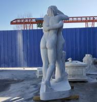 China White Marble Three Lady Statue Stone Carving Figure Sculpture 200cm Custom Size for sale