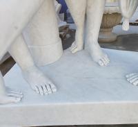 China White Marble Three Lady Statue Stone Carving Figure Sculpture 200cm Custom Size for sale