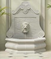 China Marble Garden Stone Wall Fountain Carving Statue 350cm Custom Size Water Feature for sale