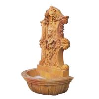 China Marble Garden Stone Wall Fountain Carving Statue 350cm Custom Size Water Feature for sale
