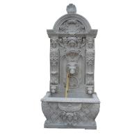 China Marble Garden Stone Wall Fountain Carving Statue 350cm Custom Size Water Feature for sale