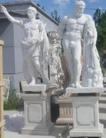 China Ancient Rome Heracles Marble Statue 210cm Museum Replica Stone Sculpture for Garden Decoration for sale