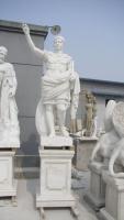 China Ancient Rome Heracles Marble Statue 210cm Museum Replica Stone Sculpture for Garden Decoration for sale