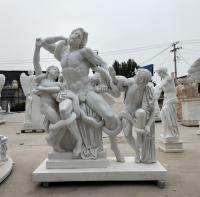 China Ancient Rome Heracles Marble Statue 210cm Museum Replica Stone Sculpture for Garden Decoration for sale