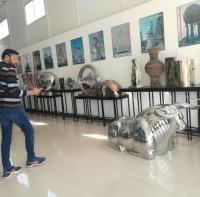 China Custom Colorful Painted Stainless Steel Statue Sculpture 3000mm for Garden Decoration for sale