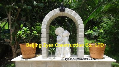 China Italian Garden White Marble Statues Nature Stone Park Sculptures Custom Size Available for sale