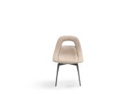 China Modern Handcrafted Leather And Upholstered Fabric Chair Custom for sale
