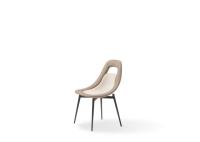 China Modern Handcrafted Leather And Upholstered Fabric Chair Custom for sale