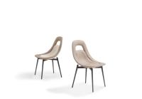 China Modern Handcrafted Leather And Upholstered Fabric Chair Custom for sale