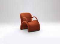 China Stylish Leather And Soft Chair Gold Patterned Fabric For Home for sale