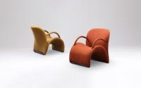 China Stylish Leather And Soft Chair Gold Patterned Fabric For Home for sale