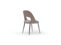 China Medium Back Dining Chair Wood Metal Armrest For Dining Room for sale