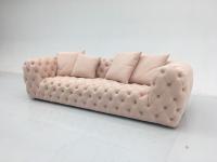 China Modern High-End Minimalist Italian Style Fabric-Leather Sofa - Dual Purpose for Home and Hotel Use for sale