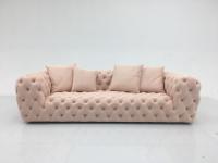 China Modern High-End Minimalist Italian Style Fabric-Leather Sofa - Dual Purpose for Home and Hotel Use for sale