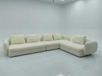 China Modern Minimalist Italian Fabric-Leather Sofa - High-End Comfort for Home and Hotel for sale