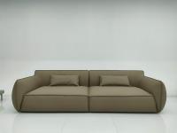 China Fabric Leather Tufted Back Cushions Upholstered Sectional Couch for sale