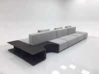 China Luxurious Italian Inspired Modern Minimalist Leather Or Fabric Sofa Sectionals for sale
