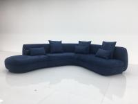 China Upscale Hotels Homes Italian Modern Minimalist Fabric Sofa Sectionals High End for sale