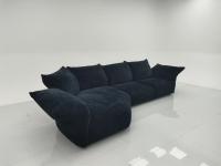 China Stain Resistant Modern Minimalist Italian High End Luxury Sectional Sofas for sale