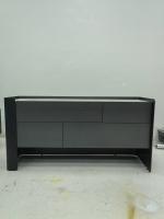 China Contemporary Marble Wood Coffee Table With Metal Accents 120cm X 60cm X 45cm for sale