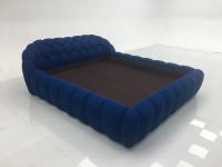 China Luxury Fabric Bed With Tufted Headboard Stylish Comfort For Home Hospitality for sale