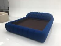 China Luxury Fabric Bed With Tufted Headboard Stylish Comfort For Home Hospitality for sale