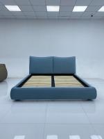 China Homes And Hotels Modern Minimalist Italian Style Leather Fabric Bed for sale