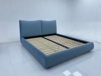 China Homes And Hotels Modern Minimalist Italian Style Leather Fabric Bed for sale