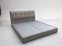 China Luxurious Italian Inspired Modern Minimalist Bed Leather Fabric for sale