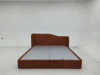 China Contemporary Italian Style High End Bed Leather And Fabric Upholstery for sale