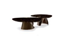 China Home Hospitality High End Contemporary Coffee Table In Marble Wood Hardware for sale