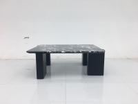 China Hotel Home Modern Minimalist Marble Topped Coffee Table With Wood Metal Base for sale