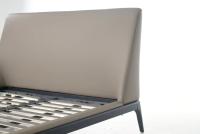 China Elegant Leather And Fabric Upholstered Bed Timeless Design For Home Hotel for sale