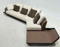 China L Shaped 4-6 Seat Modern Metal Leg Premium Leather Custom Fabric Sectional Sofa for sale