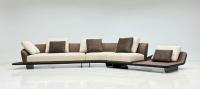 China L Shaped 4-6 Seat Modern Metal Leg Premium Leather Custom Fabric Sectional Sofa for sale