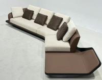 China L Shaped 4-6 Seat Modern Metal Leg Premium Leather Custom Fabric Sectional Sofa for sale
