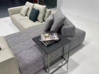 China Home And Hotel Modern Italian Minimalist Fabric Leather Sofa High End Texture for sale