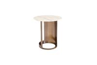China 120cm X 60cm X 45cm Contemporary Marble Wood Round Coffee Table For Home Hotel for sale