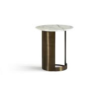 China 120cm X 60cm X 45cm Contemporary Marble Wood Round Coffee Table For Home Hotel for sale
