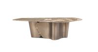 China Home Hotel High End Contemporary Coffee Table Marble Wood Metal for sale