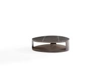 China Modern Minimalist Style Marble Metal Round Marble And Wood Coffee Table for sale