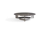 China Sleek Modern Minimalist Coffee Table Marble Wood Metal Sectional Wood Leg for sale