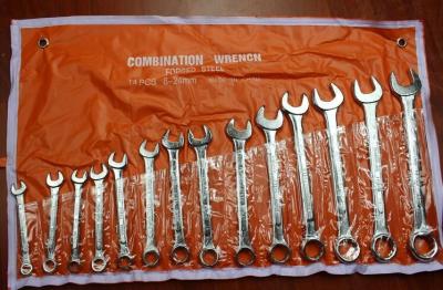 China KM Professional  manufacturer spanner set combination wrench set european type for sale
