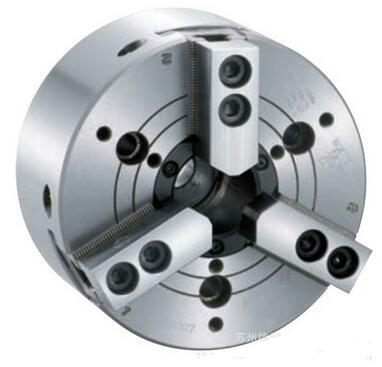 China KM 3 Jaw wedge hook type Through hole power lathe chuck for sale
