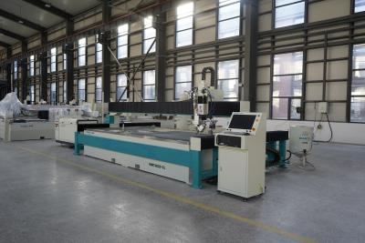 China 5 axis 4000 * 2000 mm Water Cutter Laminated Glass Mosaic Water jet Cutting Machine with water blasting head for sale