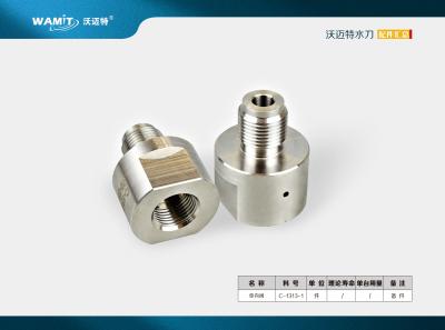 China C-1313-1 60K Check Valve Outlet Body Adapter Waterjet Intensifier High Pressure Water Cutter Parts for sale