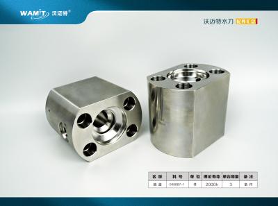 China Waterjet Accessories Water Jet Cutter Parts 60k Direct Drive Pump End Cap Assembly 049887-1 for sale