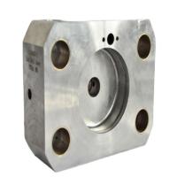 China 019683-1 Flow Style Waterjet Parts 87K Intensifier End Bell Assembly Right Hand waterjet pump parts for sale